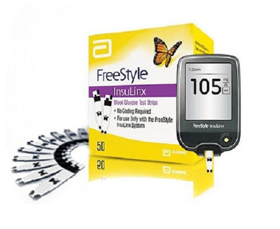 Abbott FreeStyle Insulinx Blood Glucose Test Strip - FreeStyle Insulin ...