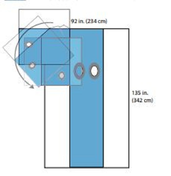 Cardinal Health Femoral Angiography Drape - Radial / Femoral Moveable ...