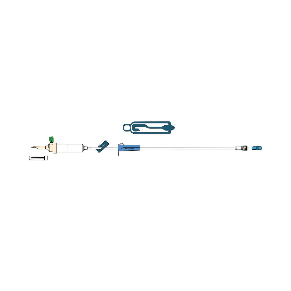 Codan US Infusion Sets - IV Vented Valve Set, 20 Drops / mL, Luer Lock ...