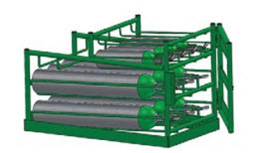Falls Welding and Fabricating Oxygen Cylinder Pallet Racks - Cylinder ...