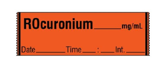 Shamrock Scientific Medication / Drug Labels - Anesthesia Drug Label f ...