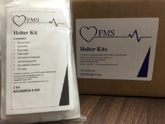 Florida Med FMS Kit Holter Kits f / Heart Monitoring - KIT, HOLTER, HE ...