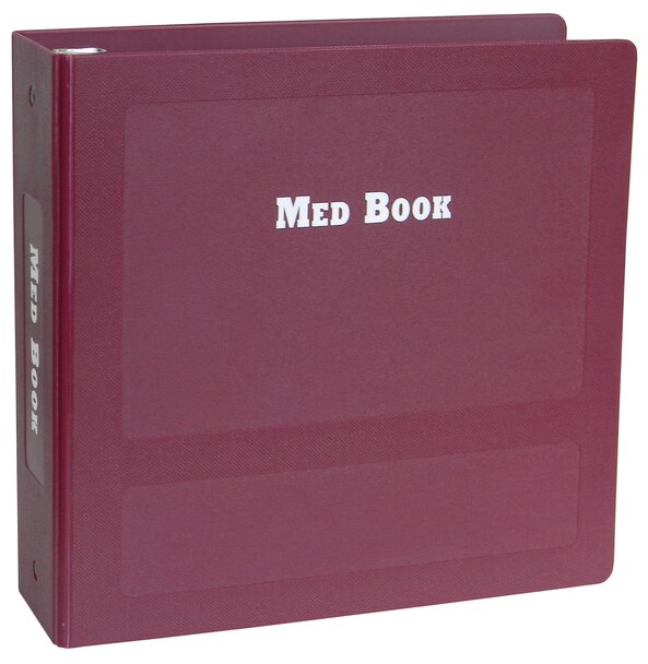 Omnimed Treatment Ring Binders - BINDER, TREATMENT, MEDICAL, BURGUNDY ...