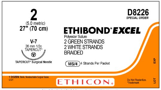 Ethicon Tapercut Ethibond Excel Non-Absorbable Sutures - Ethibond Exce ...