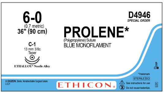 Ethicon Prolene Polypropylene Sutures - SUTURE, PROL, D-SPEC, 6-0, 36I ...
