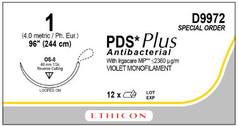 Ethicon PDS-II Sutures - PDS-II Absorbable Suture, Violet Monofilament — Grayline Medical