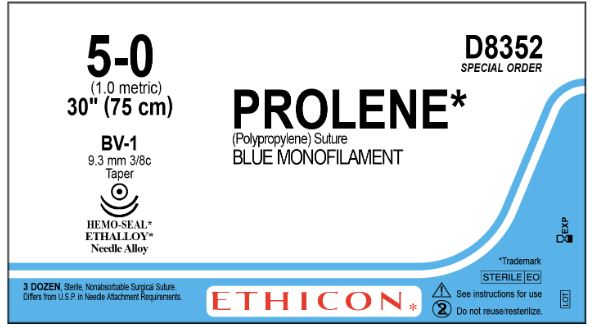 Ethicon Prolene Hemo-Seal Sutures - Prolene Polypropylene Suture with ...