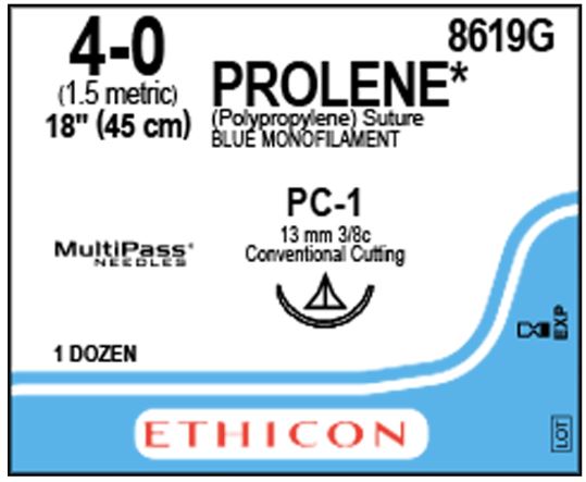 Ethicon PROLENE Precision Cosmetic Sutures - Prolene Monofilament Sutu ...