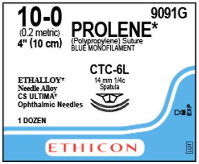 Ethicon Prolene Nonabsorbable Blue Monofilament Sutures - SUTURE, PROL ...