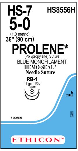 Ethicon Prolene Hemo-Seal Sutures - Prolene Polypropylene Sutures with — Grayline Medical
