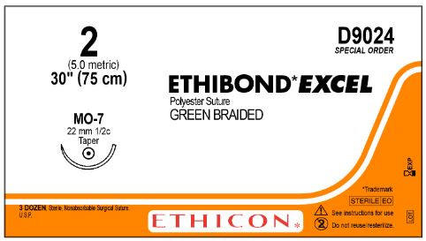 Ethicon Ethibond Green Braided Needled Sutures - Ethibond Excel Polyes ...