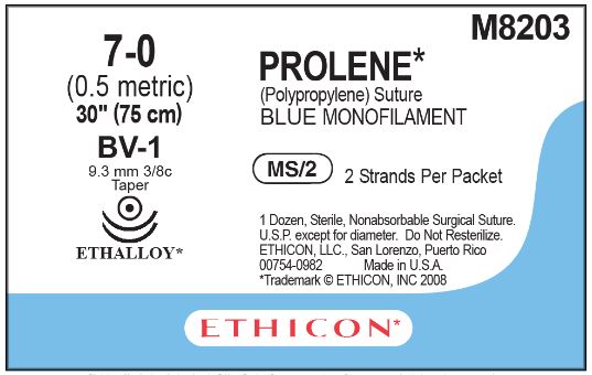 Ethicon Prolene Sutures with Hemo-Seal - PROLENE Polypropylene Monofil — Grayline Medical