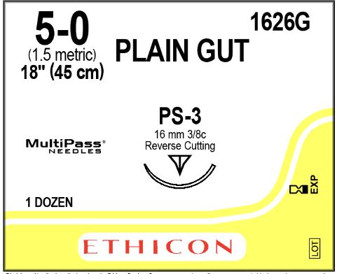 Ethicon Plain Gut Absorbable Sutures - Precision Point Plain Gut Sutur ...