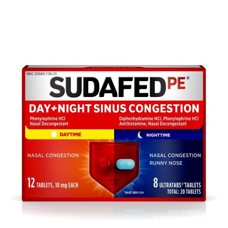 Johnson & Johnson Sudafed PE Sinus Tablets - TABLET, SUDAFED, SINUS, C ...