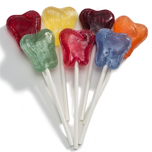 Dr. John's Classic Fruits Tooth-Shaped Sugar-Free Lollipops - Classic ...