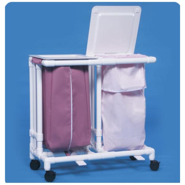 Innovative Prods Unlimited Hamper Linen Chrome Plated Steel Double 18x ...