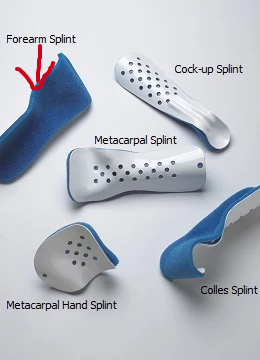 Corflex Forearm Splint | Open-Cell Foam Padding — Grayline Medical
