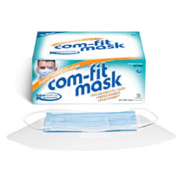 Denstply Sirona Preventive Face Mask Combination Com-Fit Blue 25/Bx, 4 ...