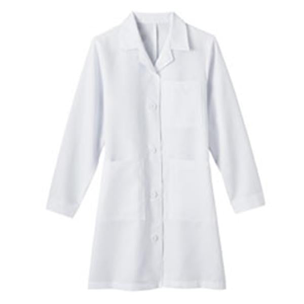 White Swan Uniform Lab Coat Poly/Ctn META Fundamentals W Wht Sz 16 37 ...