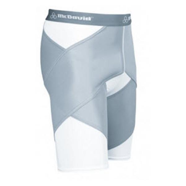 Shock Doctor Shorts Compression Cross Compression White/Gray Size Medi ...
