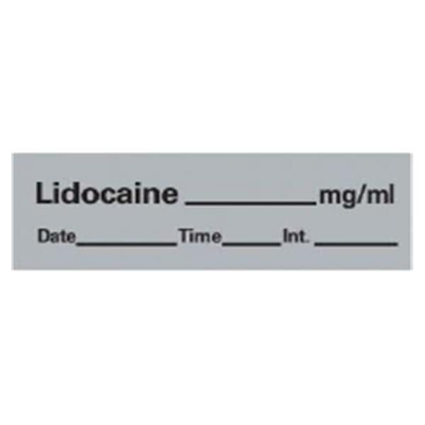 TimeMed a Div of PDC Tape Lidocaine Anesthesia 1/2x500" Removable Gray ...
