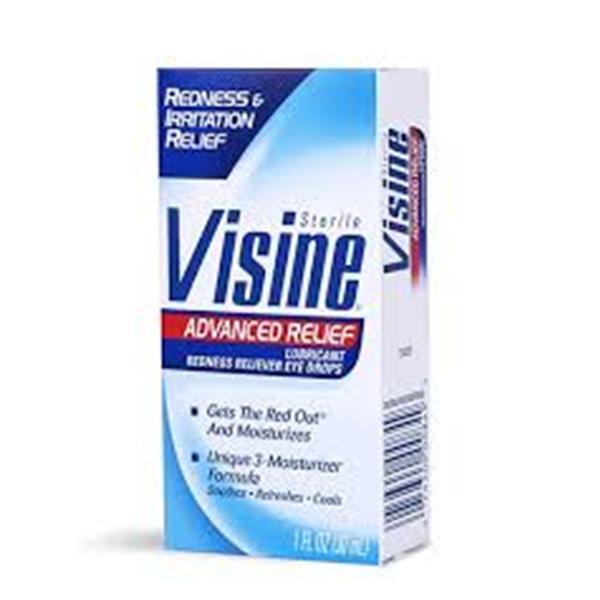 Johnson & Johnson Consumer Visine Advanced Relief Eye Drops Sterile 0 ...