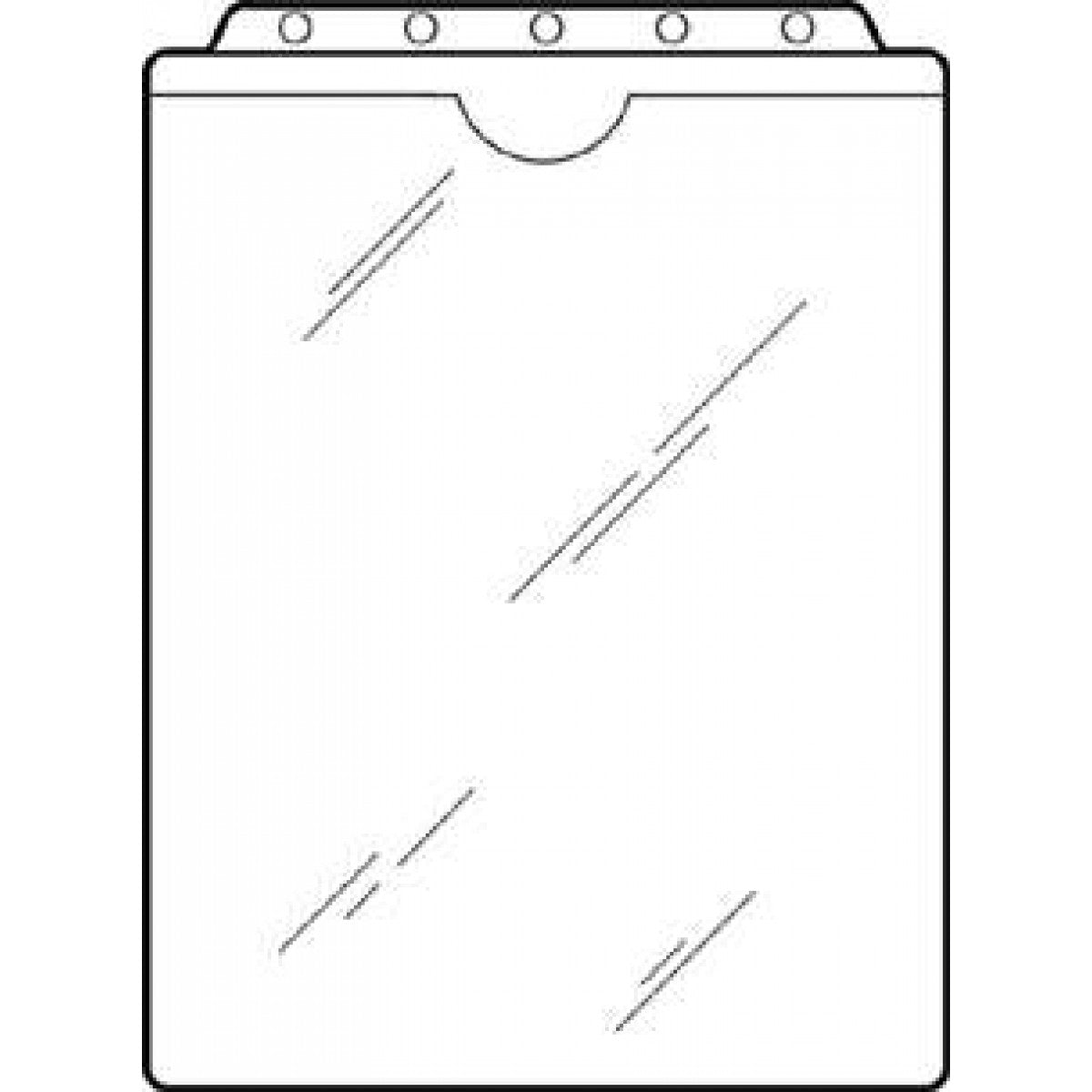 Form Protector Clear Vinyl Top Hole, Top Load 9"X11-1/2" Full Pocket 1 ...
