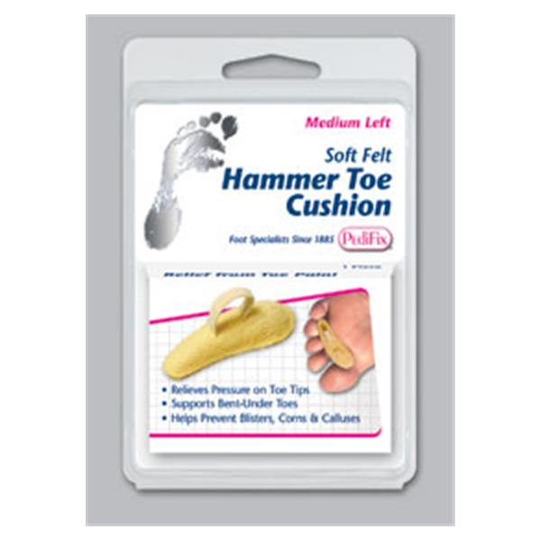 Pedifix Cushion Hammer Toe Soft Felt Size Medium Left Ea — Grayline Medical