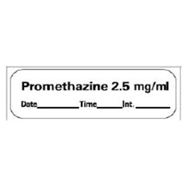 TimeMed a Div of PDC Label Promethazine 2.5 600/Roll 600/Roll ...