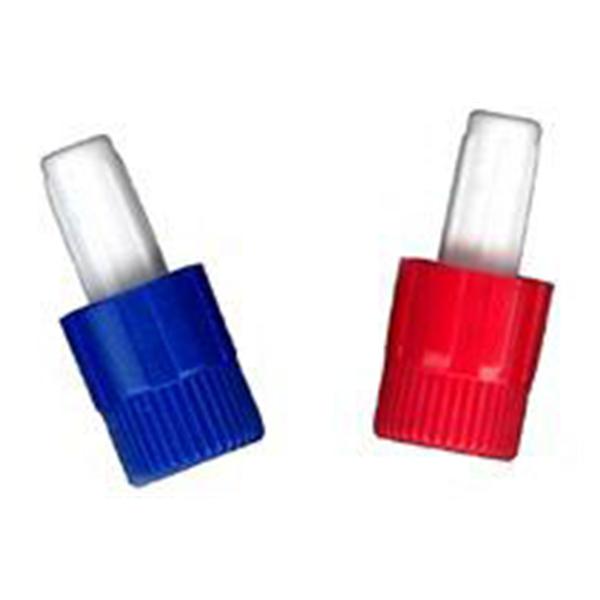 Molded Products Blood Line Cap Red/ Blue Sterile 100St/Bg, 40 BG/CA (M ...
