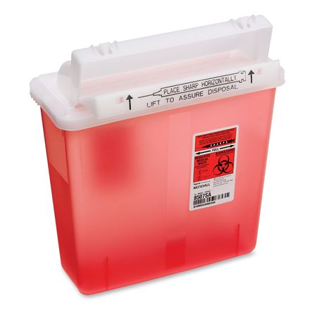 Lockable Sharps Containers 5qt - 10.625"W x 4.5"D x 9"H — Grayline Medical