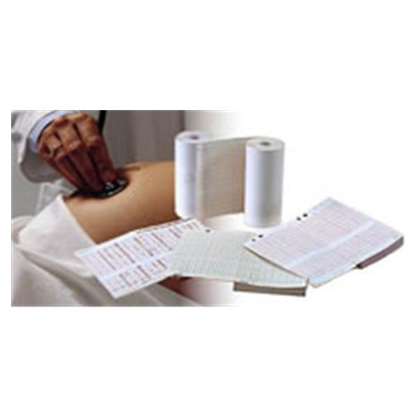 Precision Charts Paper Fetal Monitor Red Grid 4/BX — Grayline Medical