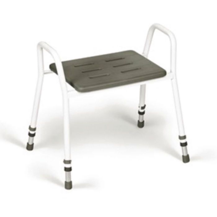 Patterson Medical Shower Stool with Arm Supports: Soft Seat — Grayline ...