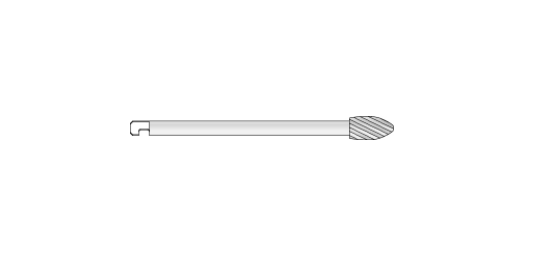 Microaire Surgical Egg Bur - Stainless Steel Egg Bur, 10 Flutes x 4 mm ...