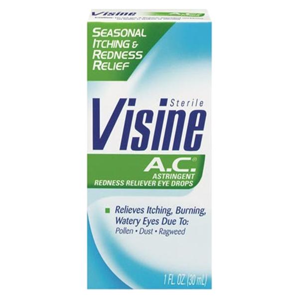 Johnson & Johnson Consumer Visine A.C. Contact Lens Eye 1/2ozBt, 36 BT ...
