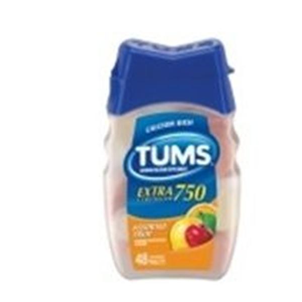 GSK Consumer Healthcare Tums Antacid Chewable Tablets Btl 750mg X-Str ...