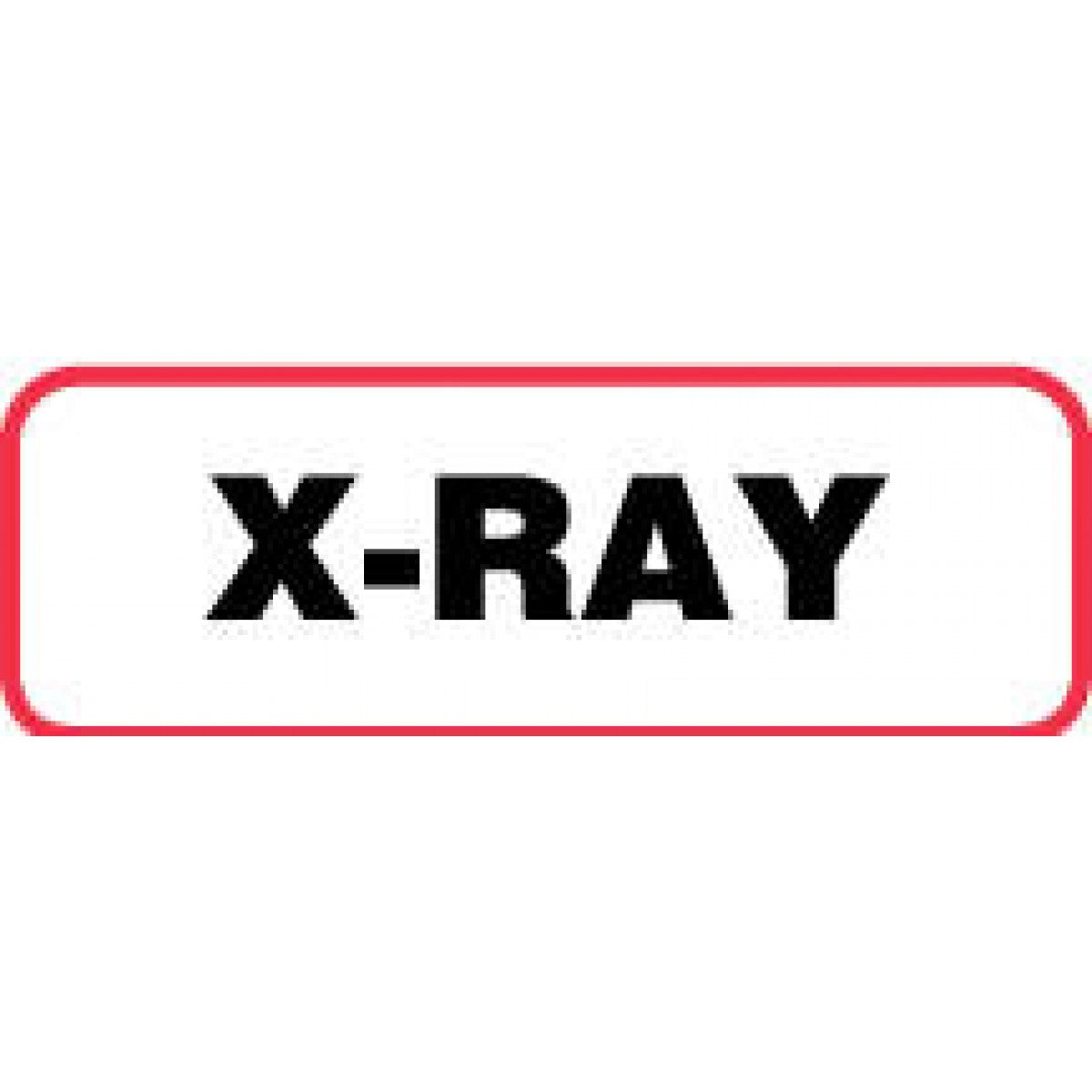 Label Paper Permanent X-Ray 1 1/2" X 1/2" White With Red 1000 Per Roll ...