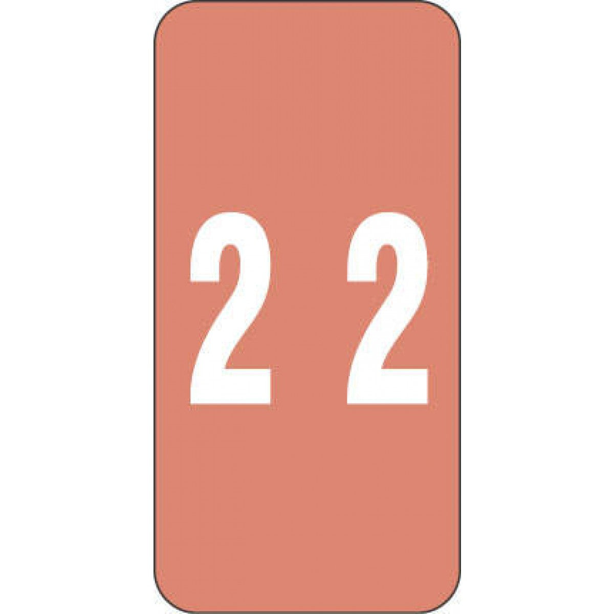 Smead Compatible Lcc Color Code Label Numeric "2" 1" X 2" Pink Permane ...