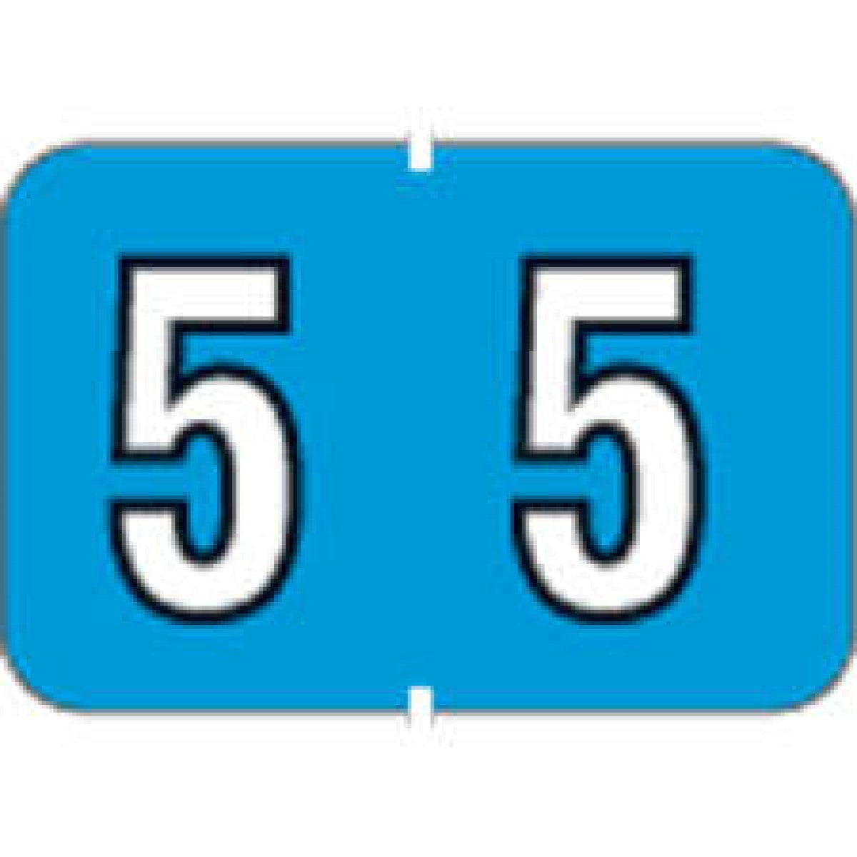 Barkley Compatible Nbkm Color Code Label Numeric "5" 1 1/2" X 1" Light ...