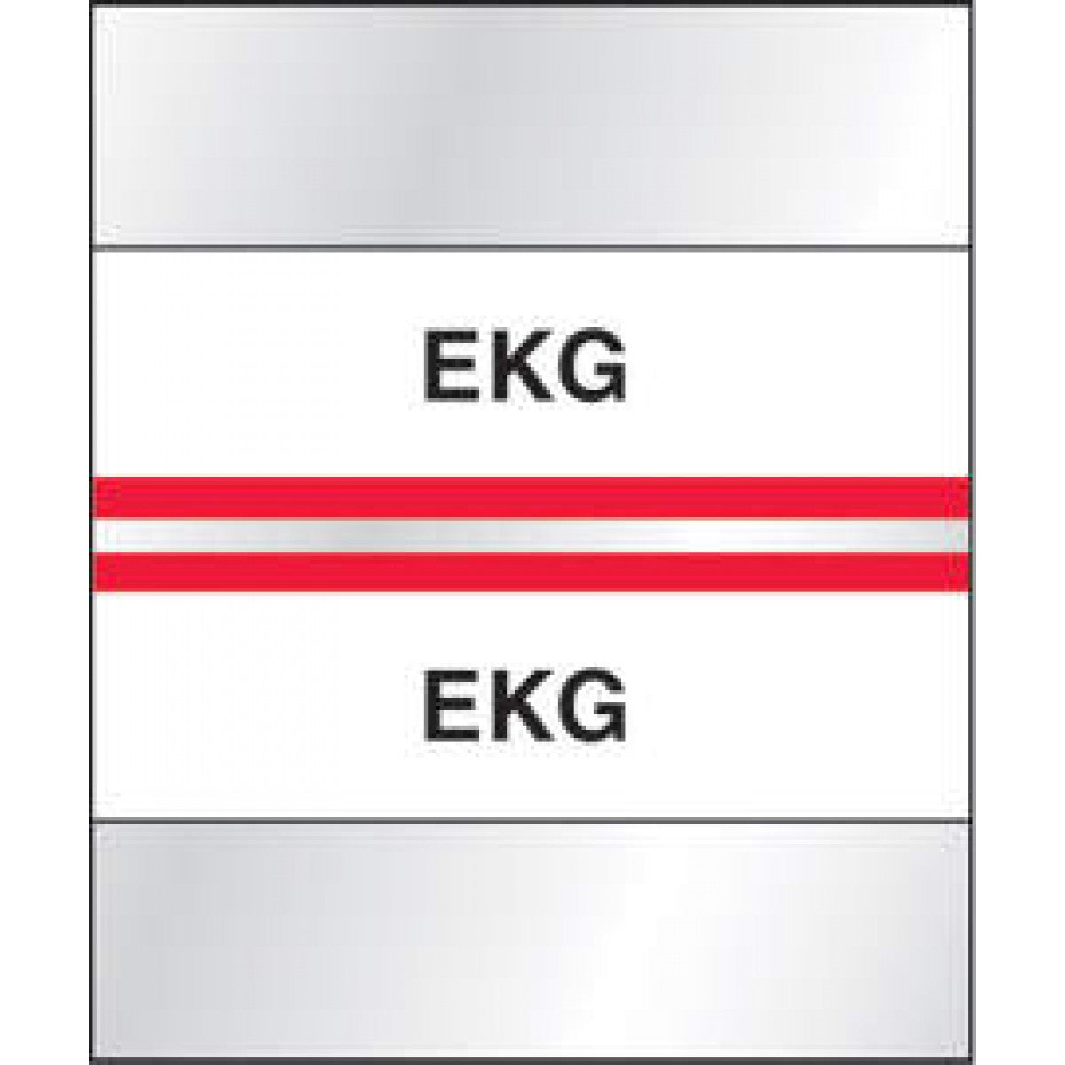 Chart Tab Paper Ekg Ekg 1 1/4" X 1 1/2" Red 100 Per Package — Grayline ...