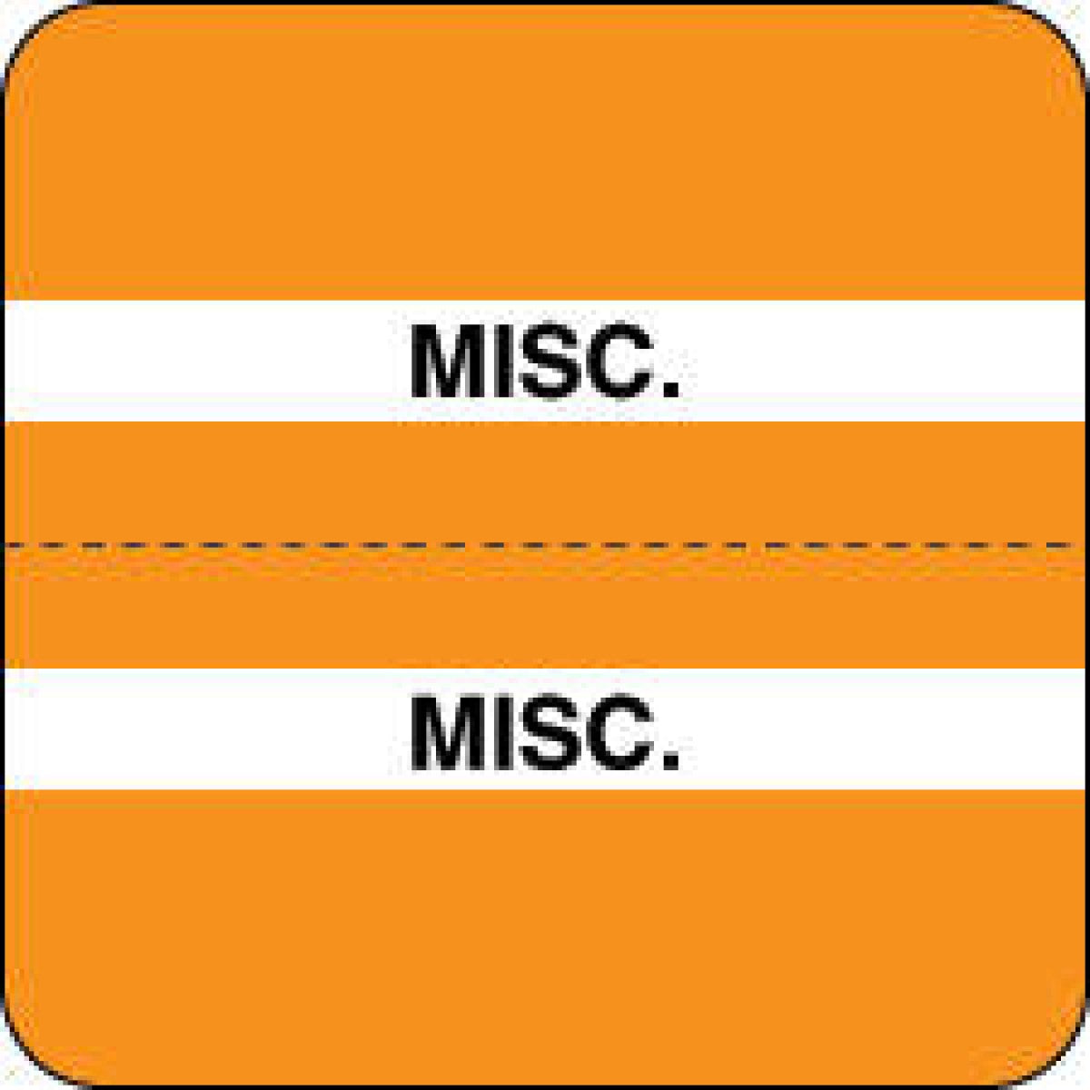 Chart Tab Paper Misc. Misc. 1 1/2" X 1 1/2" Orange 100 Per Roll ...