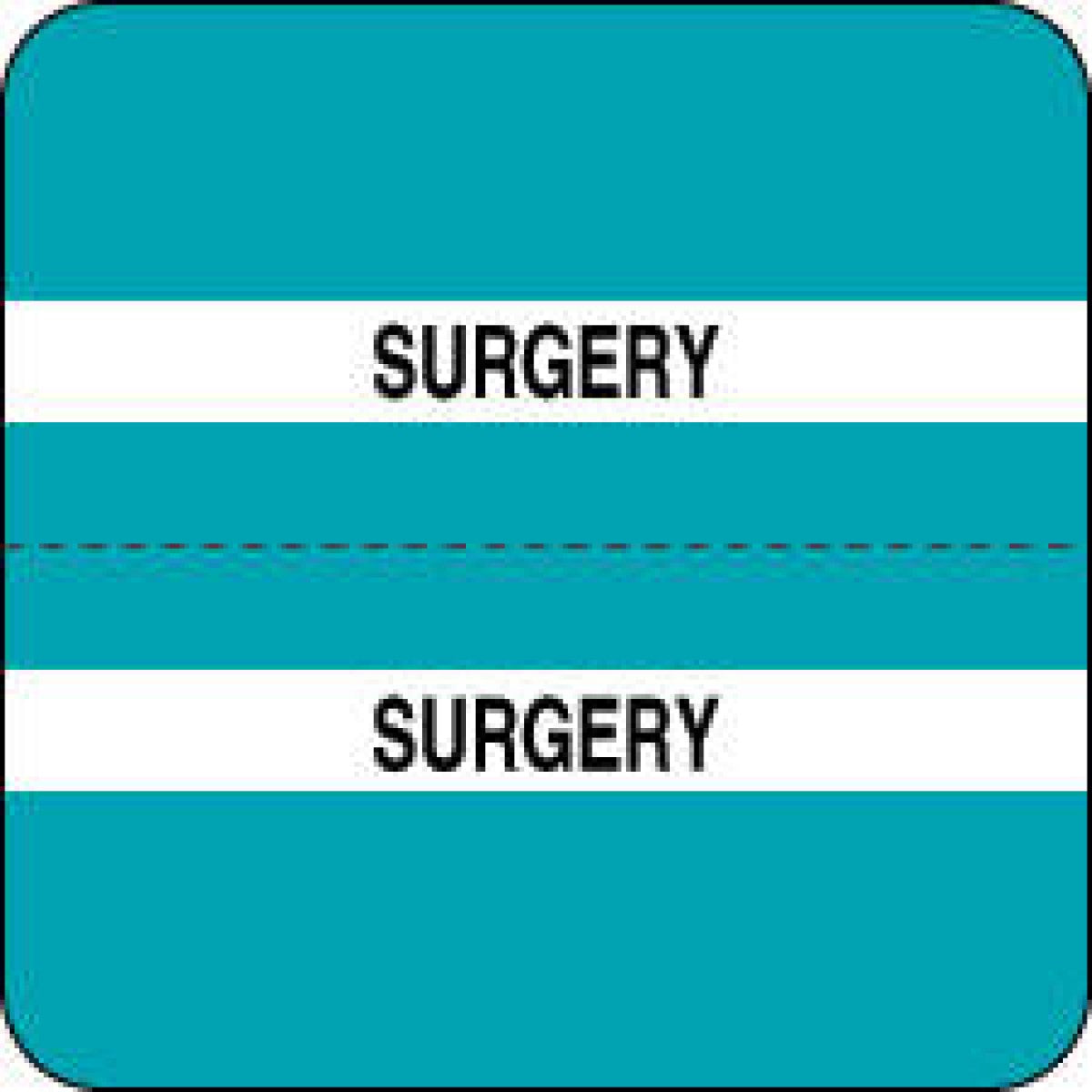Chart Tab Paper Surgery Surgery 1 1/2" X 1 1/2" Teal 100 Per Roll ...