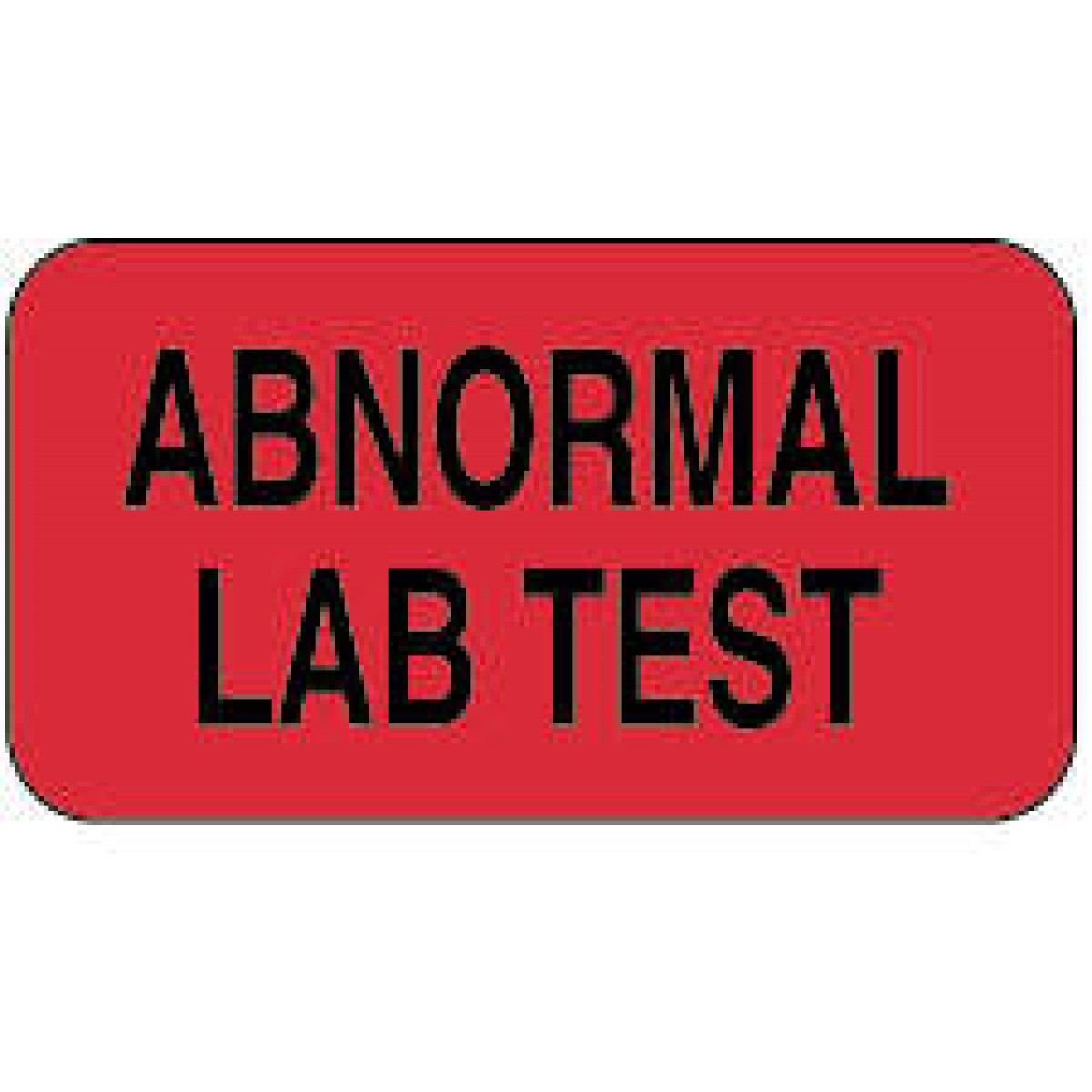 Lab Communication Label (Paper, Permanent) Abnormal Lab Test 1 5/8" X ...