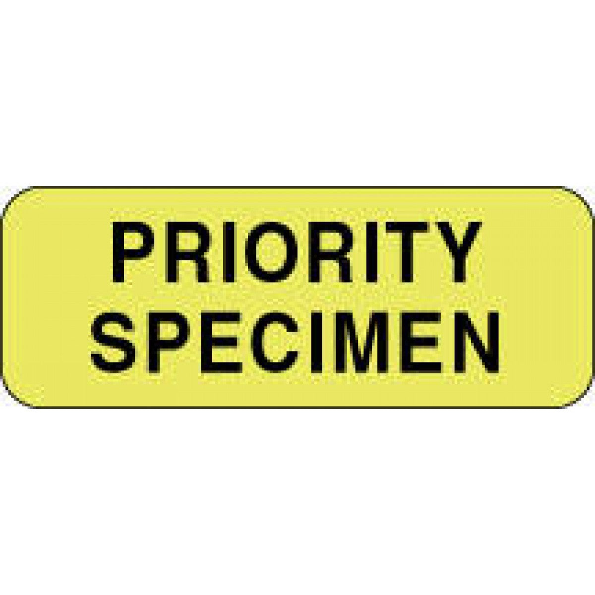 Lab Communication Label (Paper, Permanent) Priority Specimen 2" X 3/4 ...