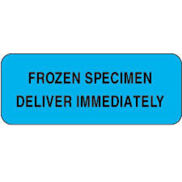 Lab Communication Label (Paper, Permanent) Frozen Specimen 2 1/4" X 7 ...