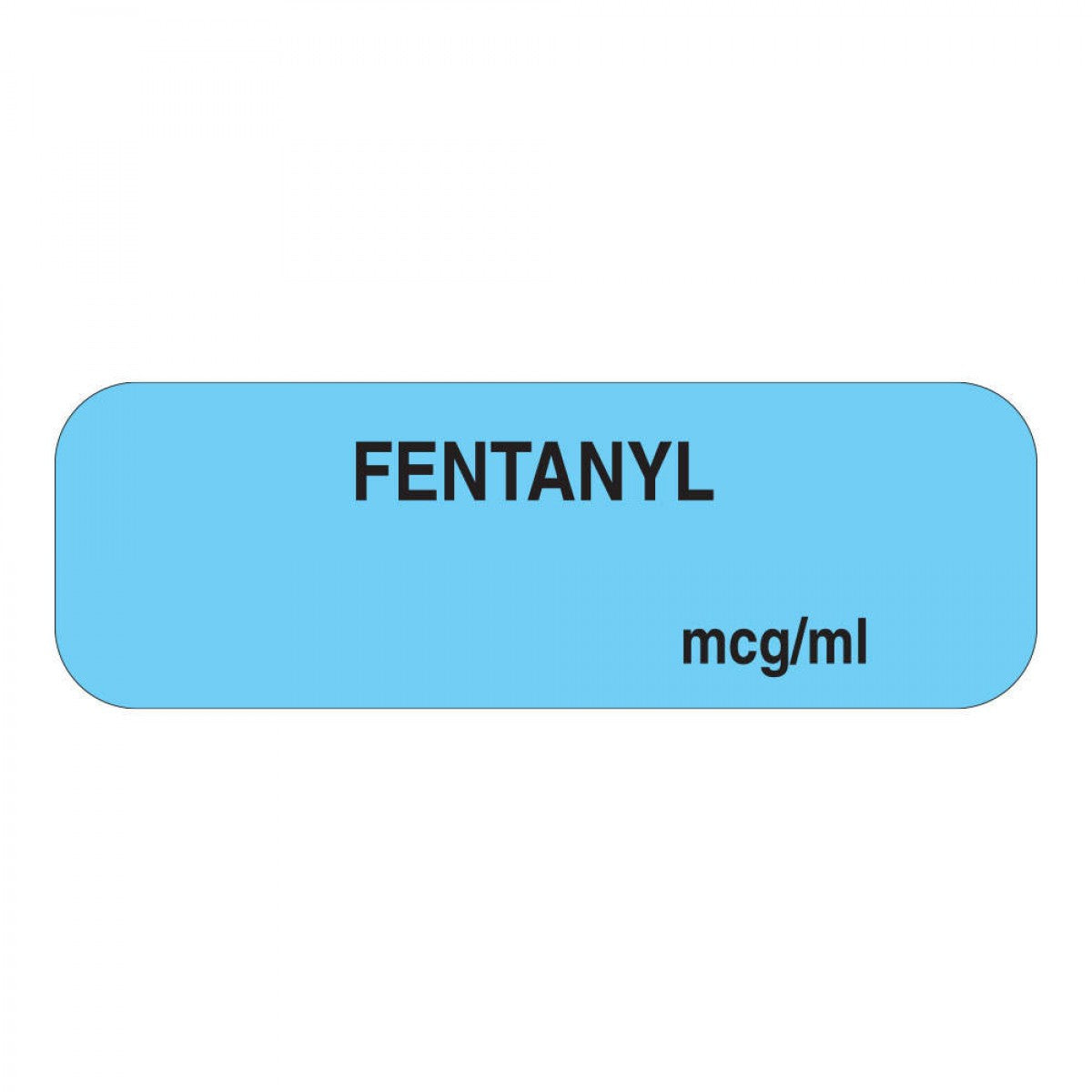 Anesthesia Label (Paper, Permanent) Fentanyl Mcg/Ml 1 1/2" X 1/2" Ligh ...