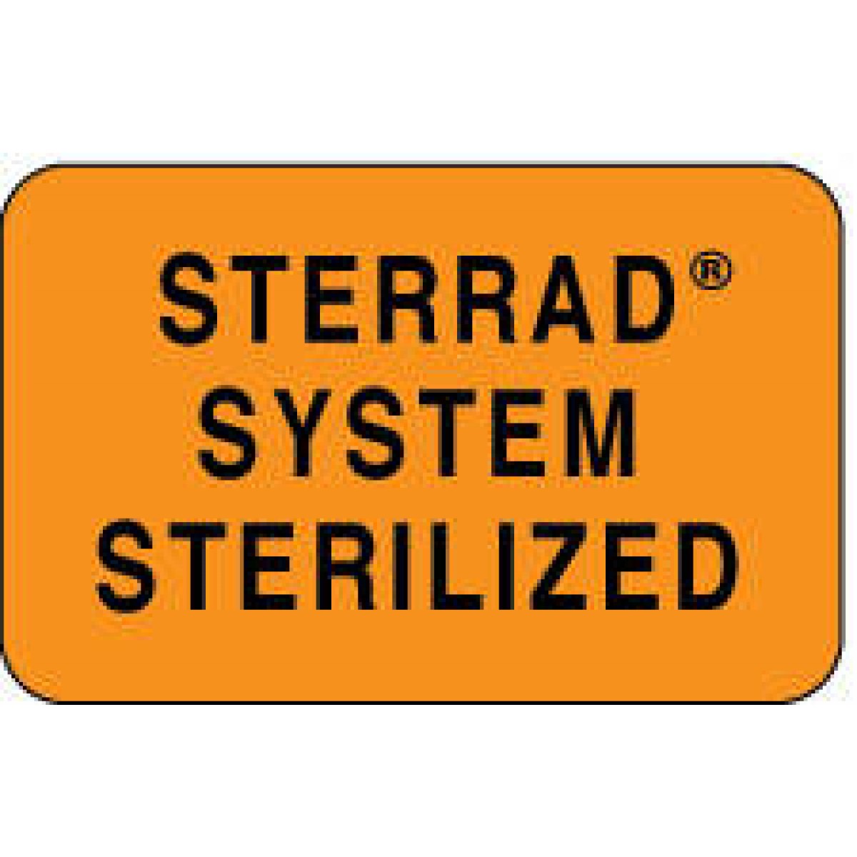 Label Paper Permanent Sterrad System 1 3/4" X 1 1/8" Fl. Orange 250 Pe ...
