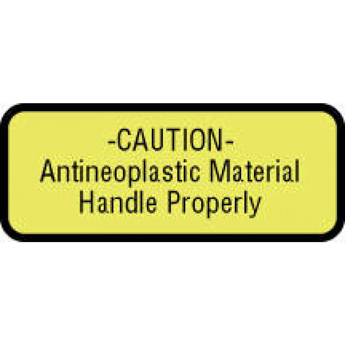 Hazard Label (Paper, Permanent) Caution Antineoplastic 2 1/4" X 7/8" F ...