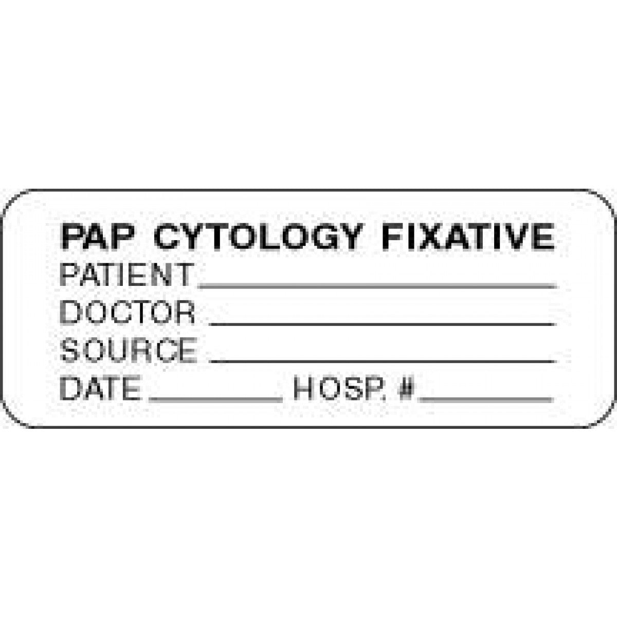 Hazard Label (Paper, Permanent) Pap Cytology 2 1/4" X 7/8" White - 100 ...
