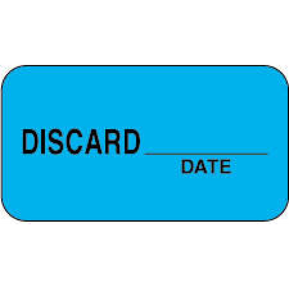 Lab Communication Label (Paper, Permanent) Discard Data 1 5/8" X 7/8 ...